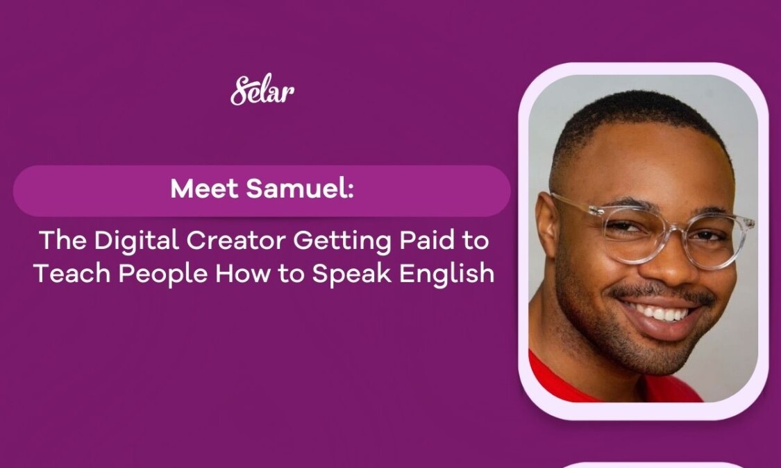 The Digital Creator Getting Paid to Teach People How to Speak English