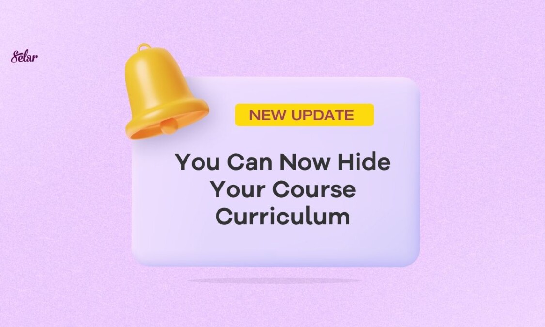 You Can Now Hide Your Course Curriculum - Selar Blog